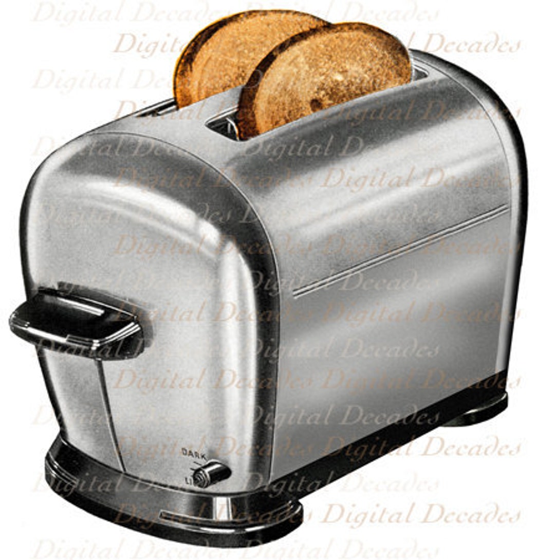 Mid-century Toaster Kitchen Household Small Appliance Toast - Digital ...