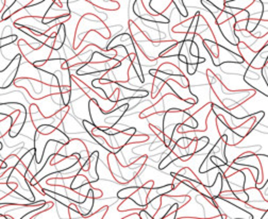 Mid-century Modern Boomerang Atomic Background - Digital Image ...
