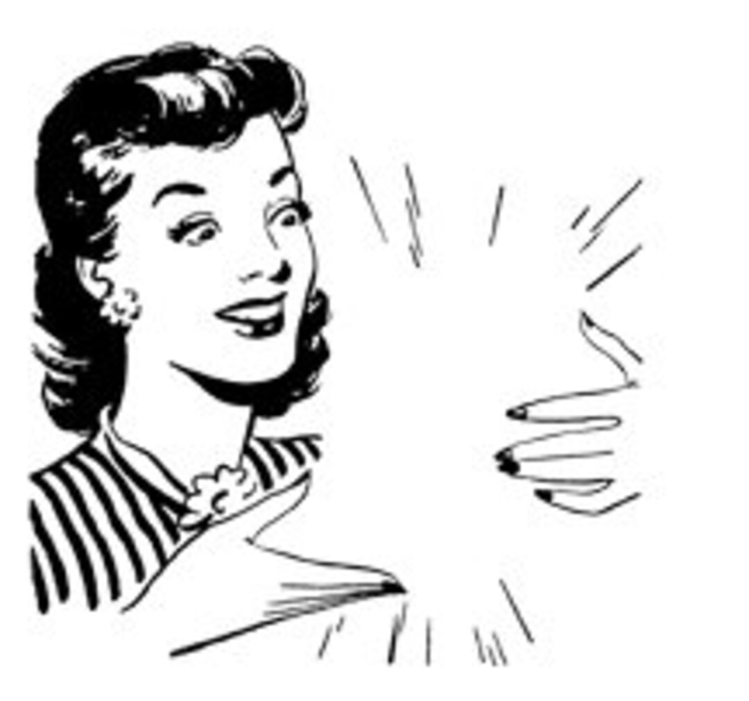 Retro Cartoon Comic Woman - Vintage Art Illustration - Digital Image - Etsy