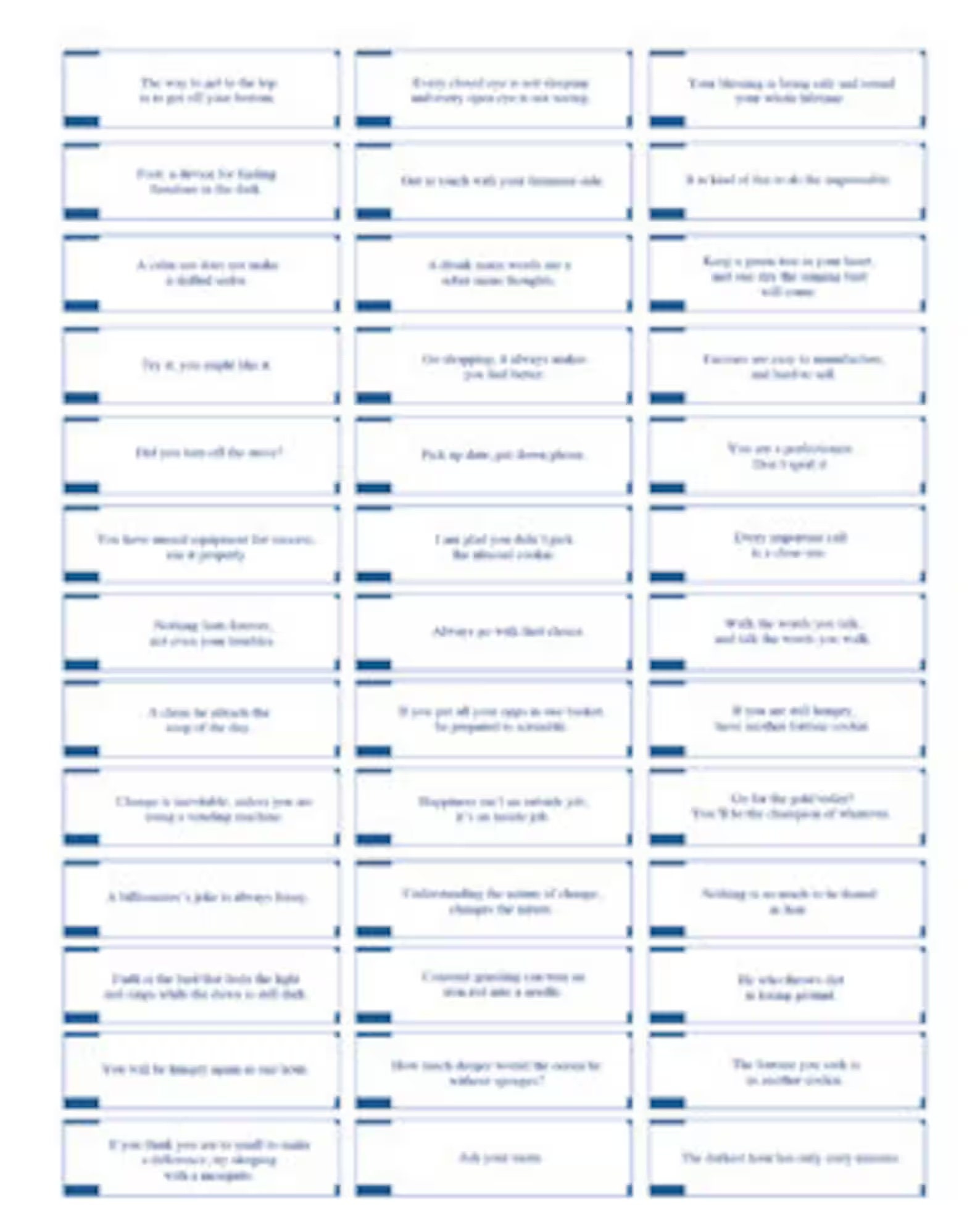 Printable Fortune Cookie Sayings