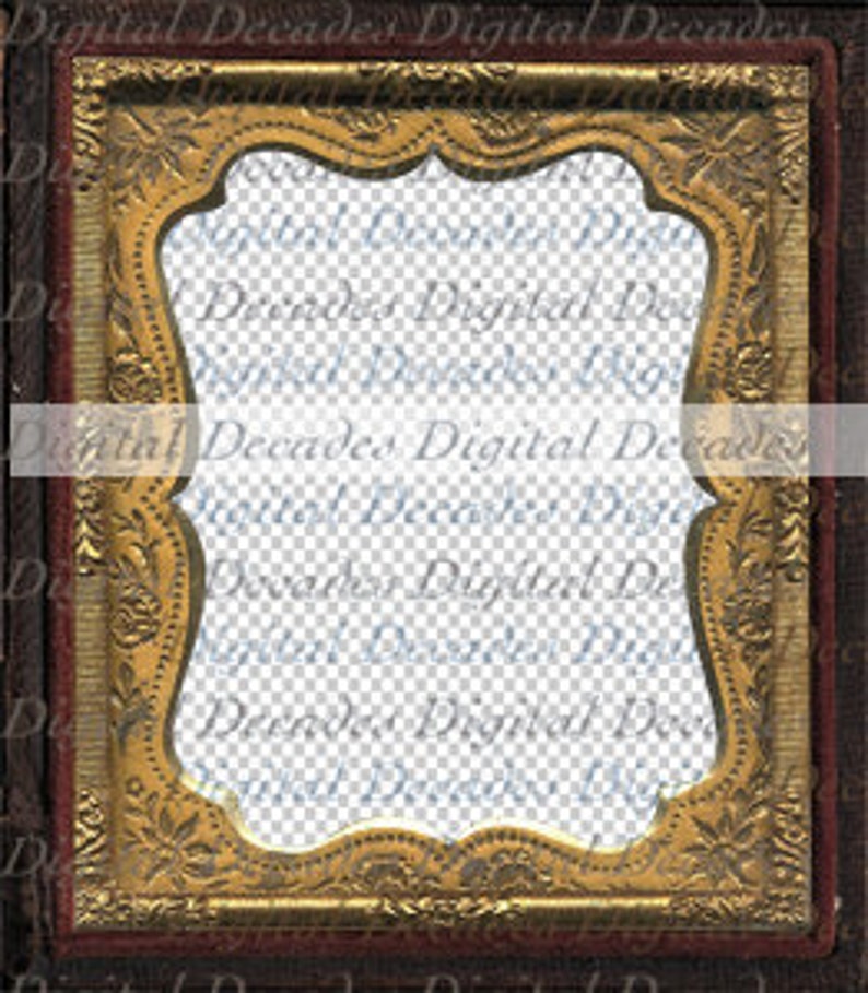 Tintype Daguerreotype Mat Frame - Digital Antique Victorian Photo Image ...