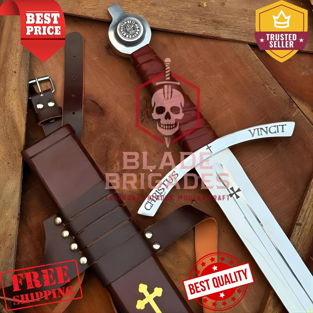 Handmade Knights Templar Sword | Medieval Crusader Replica - Etsy