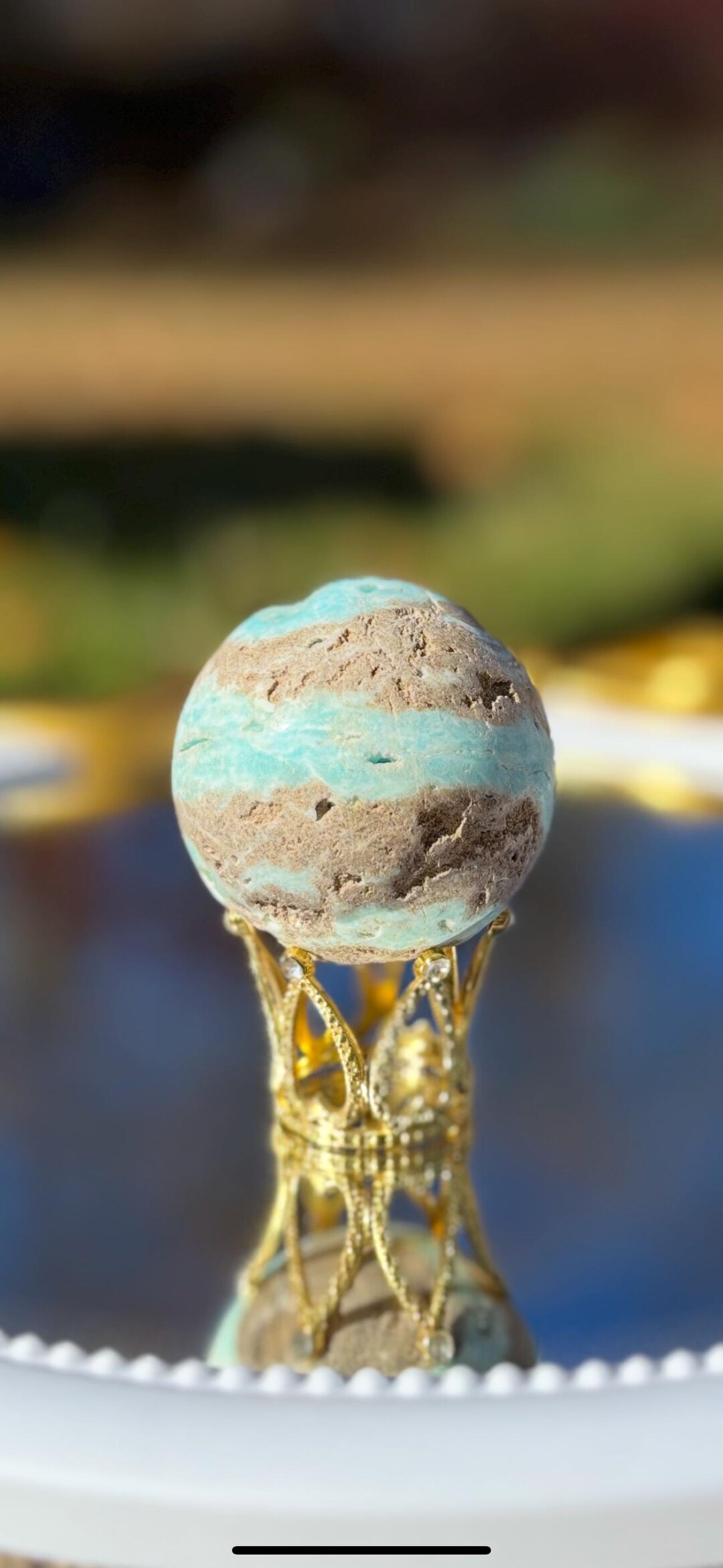 Caribbean Blue Calcite Sphere , Pakistan Crystal for Inner Peace - Etsy