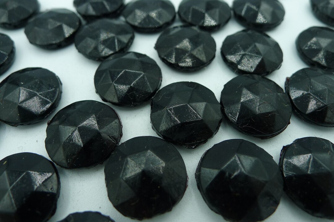 15MM French Jet Beads(100 PIECES) Antique Cabochons - Etsy