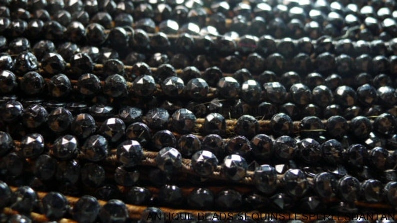 5M Trimming Jet Beads Antique 1910s - Etsy