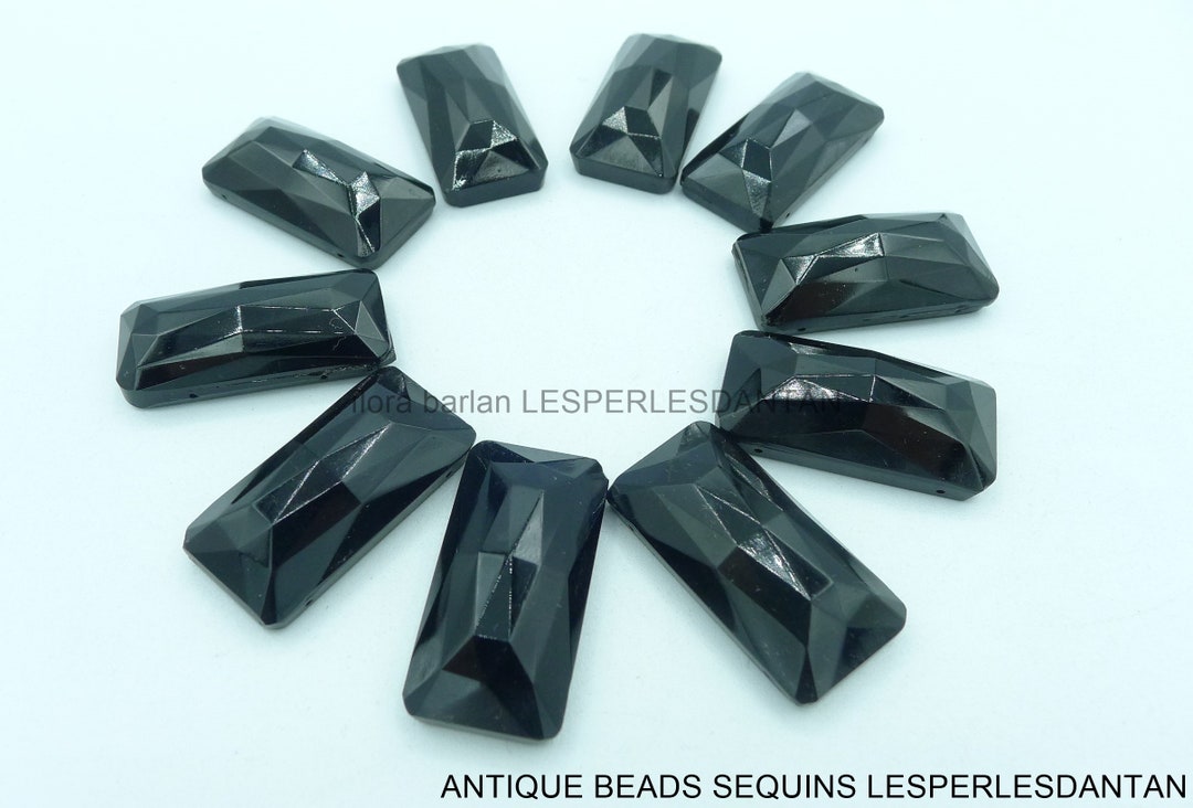 33x11mm French Jet Beads(10 PIECES) - Etsy UK