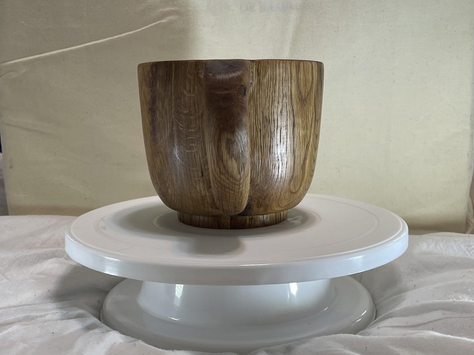 Hand Carved Wooden Coffee Mug – Rustic Oak Wood Mug With Resin Coffee ...