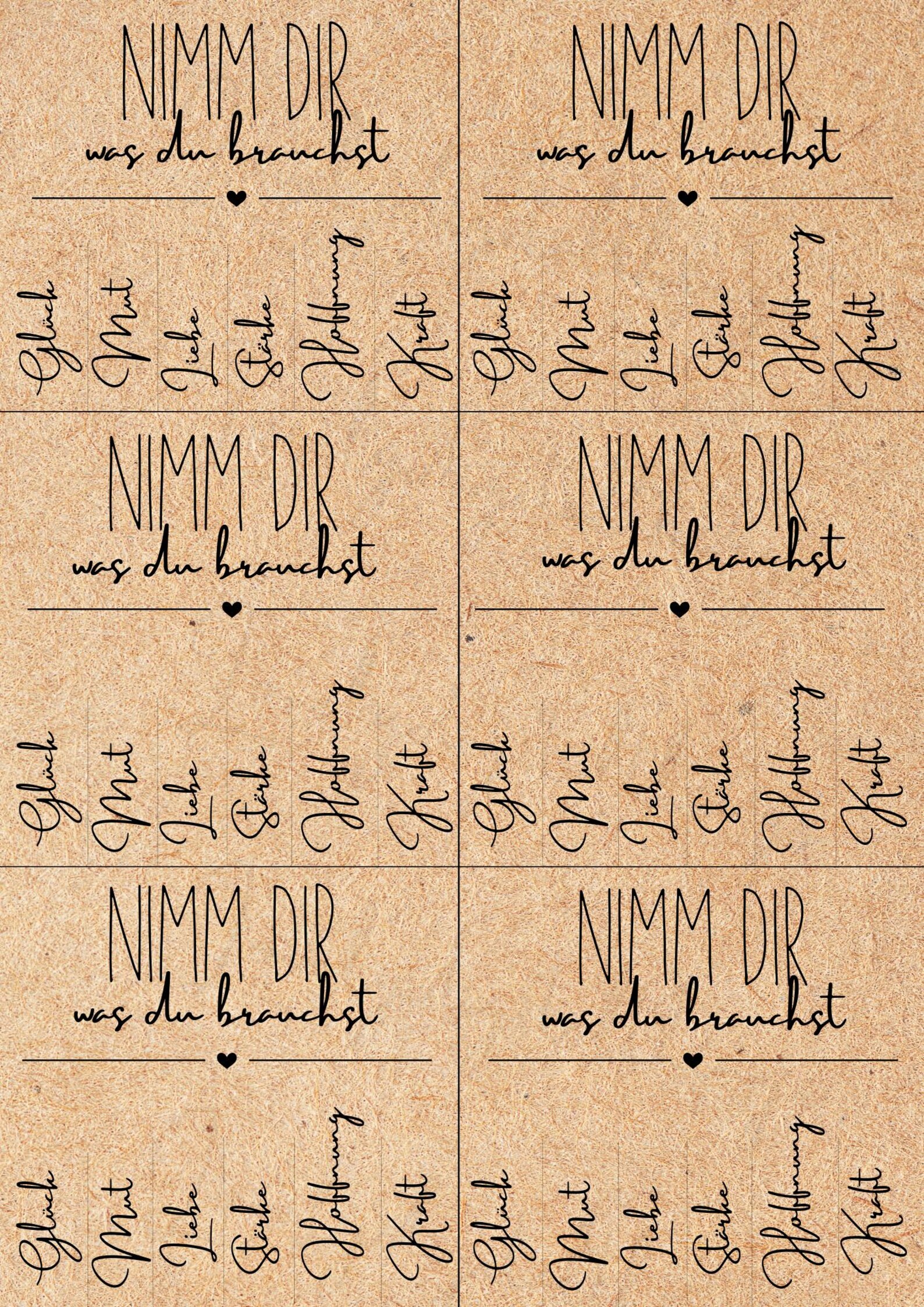 Take What You Need – Printable PDF | Tear-off Slip Template ...