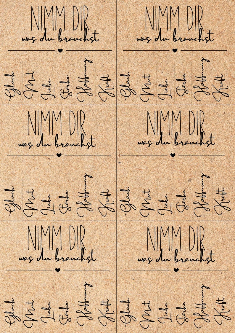 Take What You Need – Printable PDF | Tear-off Slip Template ...