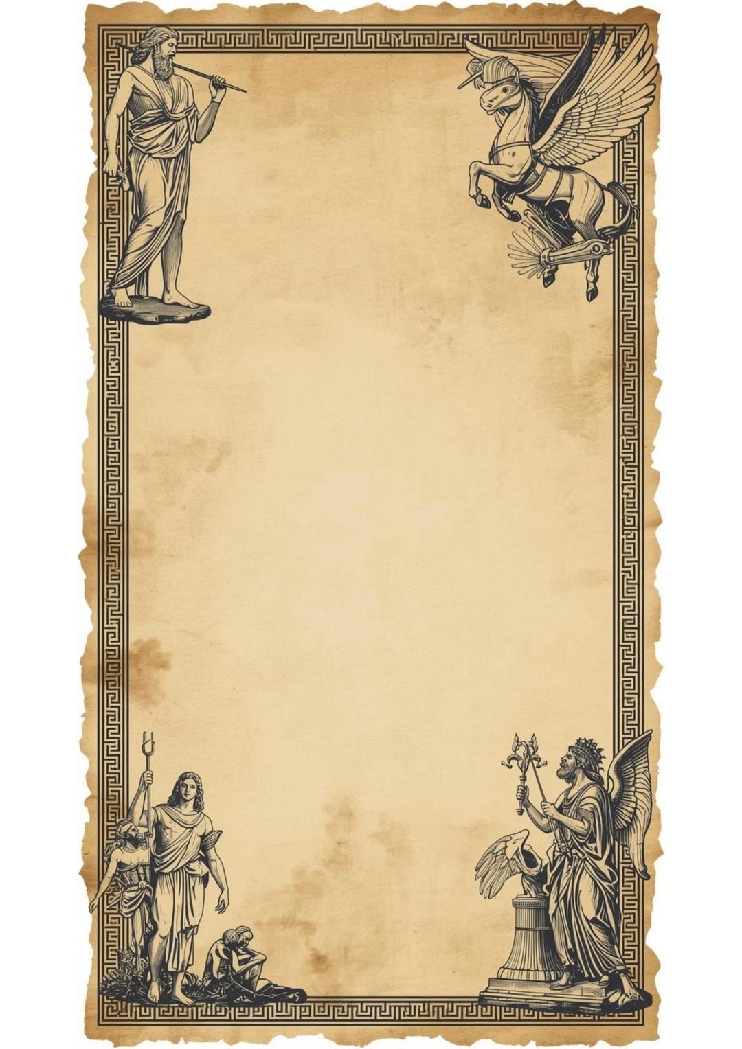 Vintage Book Page Art Print, Ancient Border (digital Download) - Etsy ...