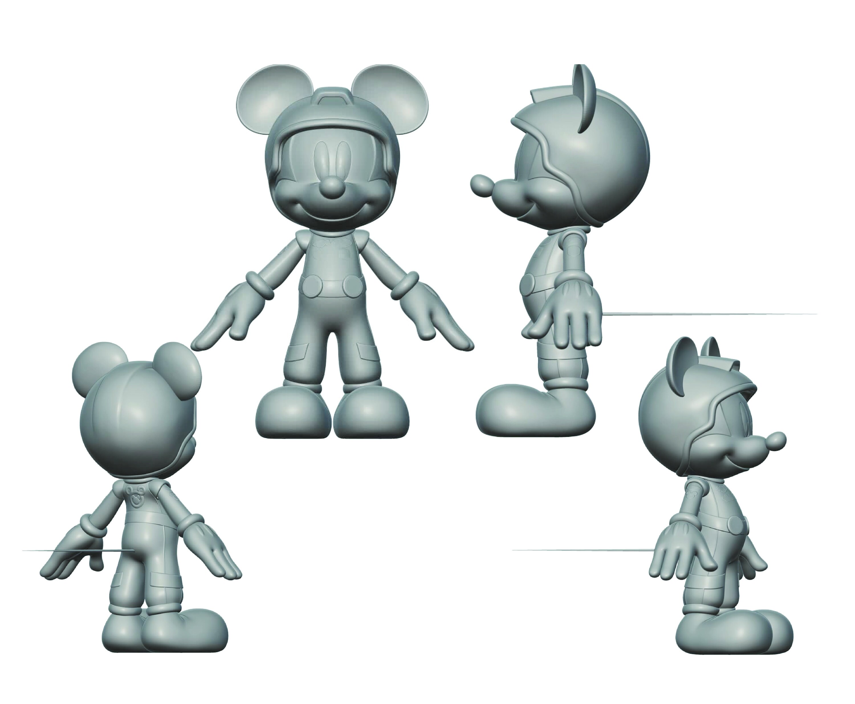 Mickeey 3D Obj File, Bonus Pack, Digital Instant Download - Etsy
