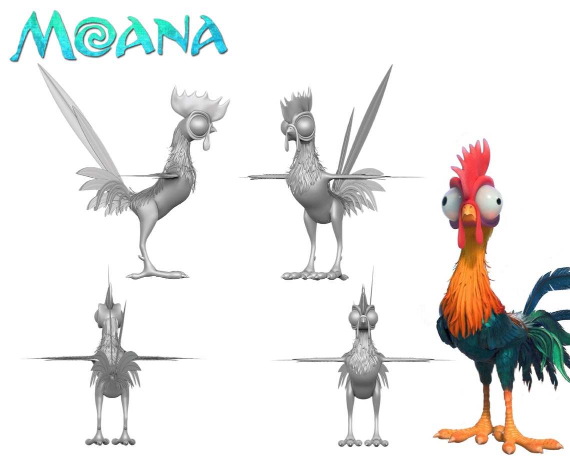 Hei Hei 3D Obj File, Digital Instant Download - Etsy