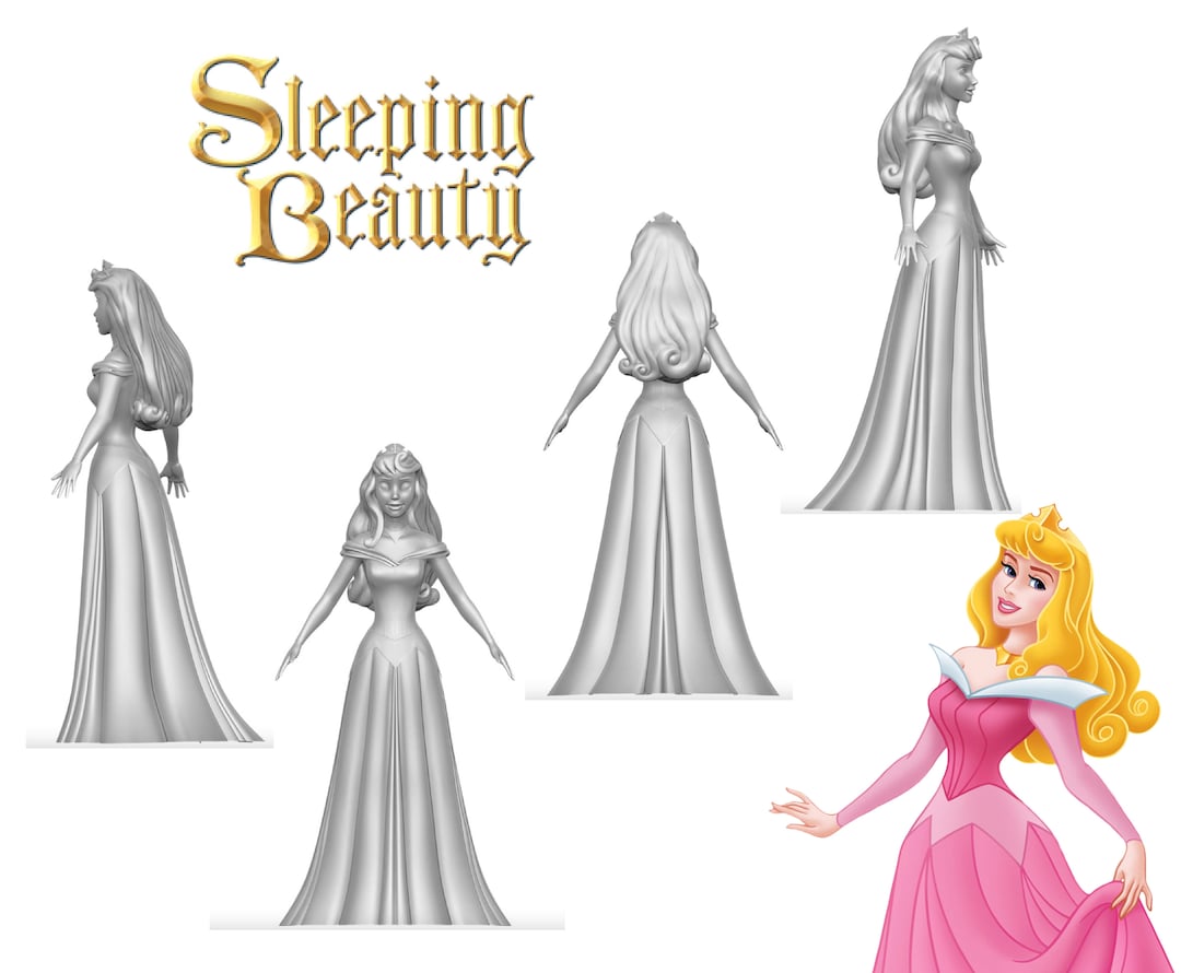 Princess Aurora 3D Obj File, Digital Instant Download - Etsy