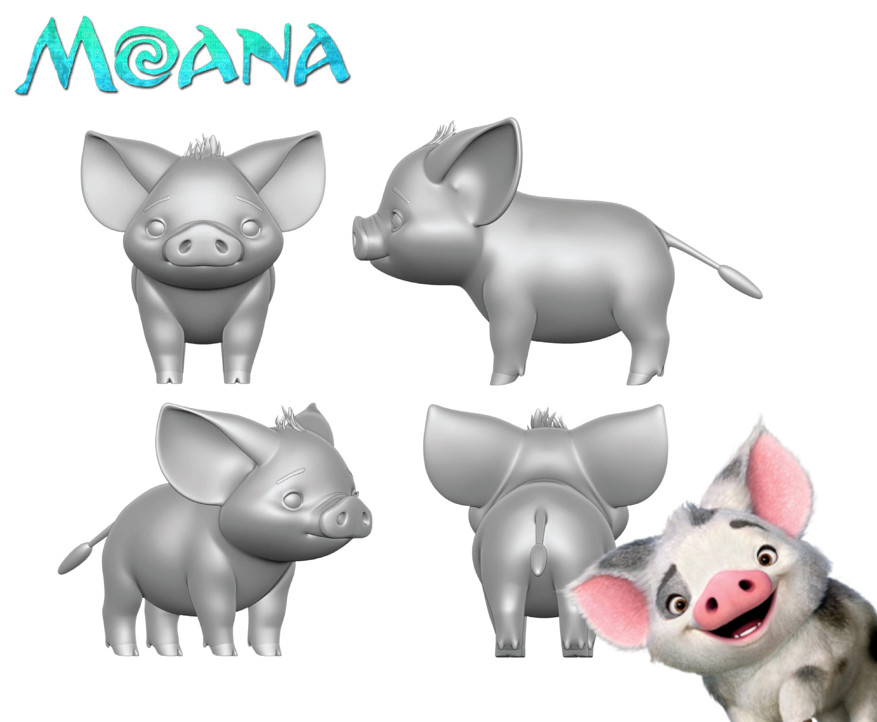 Pua 3D Obj File, Digital Instant Download - Etsy
