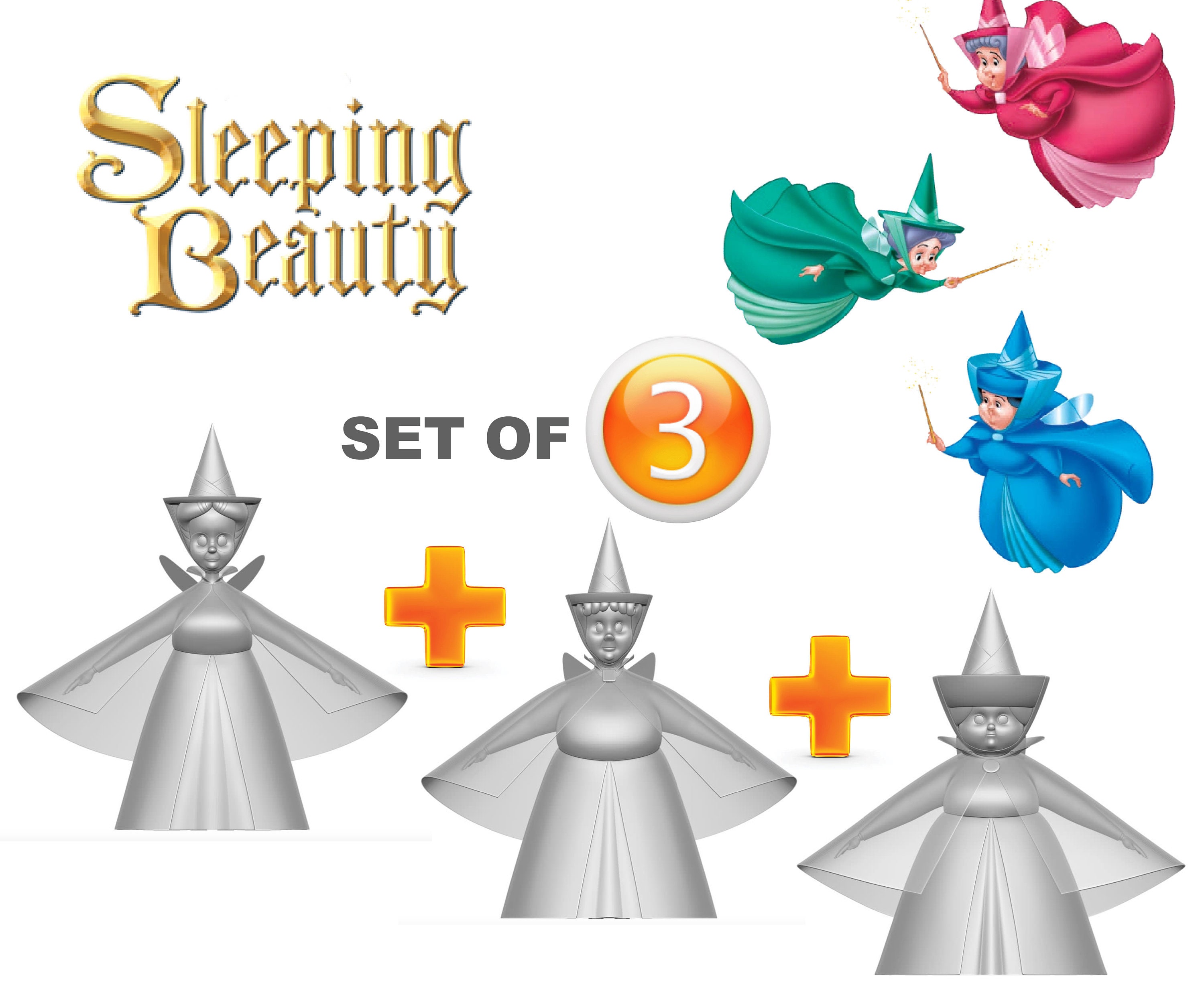 Sleeping Beauty Fairies Flying