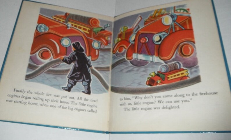 Wonder Books the Too Little Fire Engine Story and Pictures by - Etsy