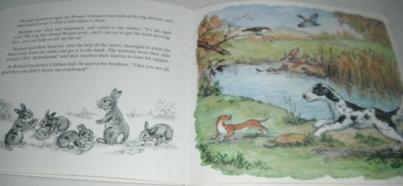 Richard Rabbit Goes Boating by Truda Mordue Vintage Softcover Book 1978 ...
