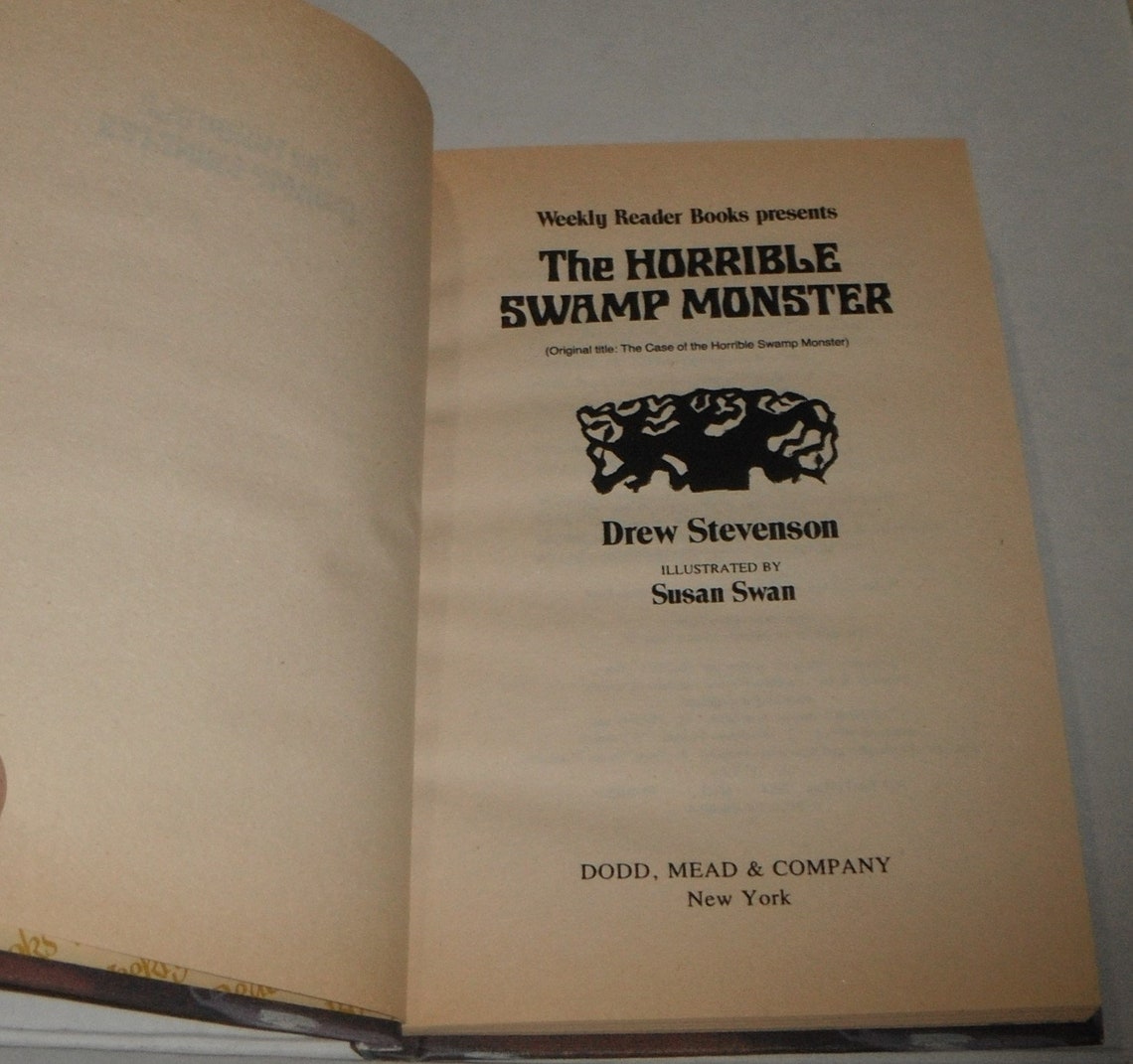 The Horrible Swamp Monster by Drew Stevenson Illustrated by - Etsy