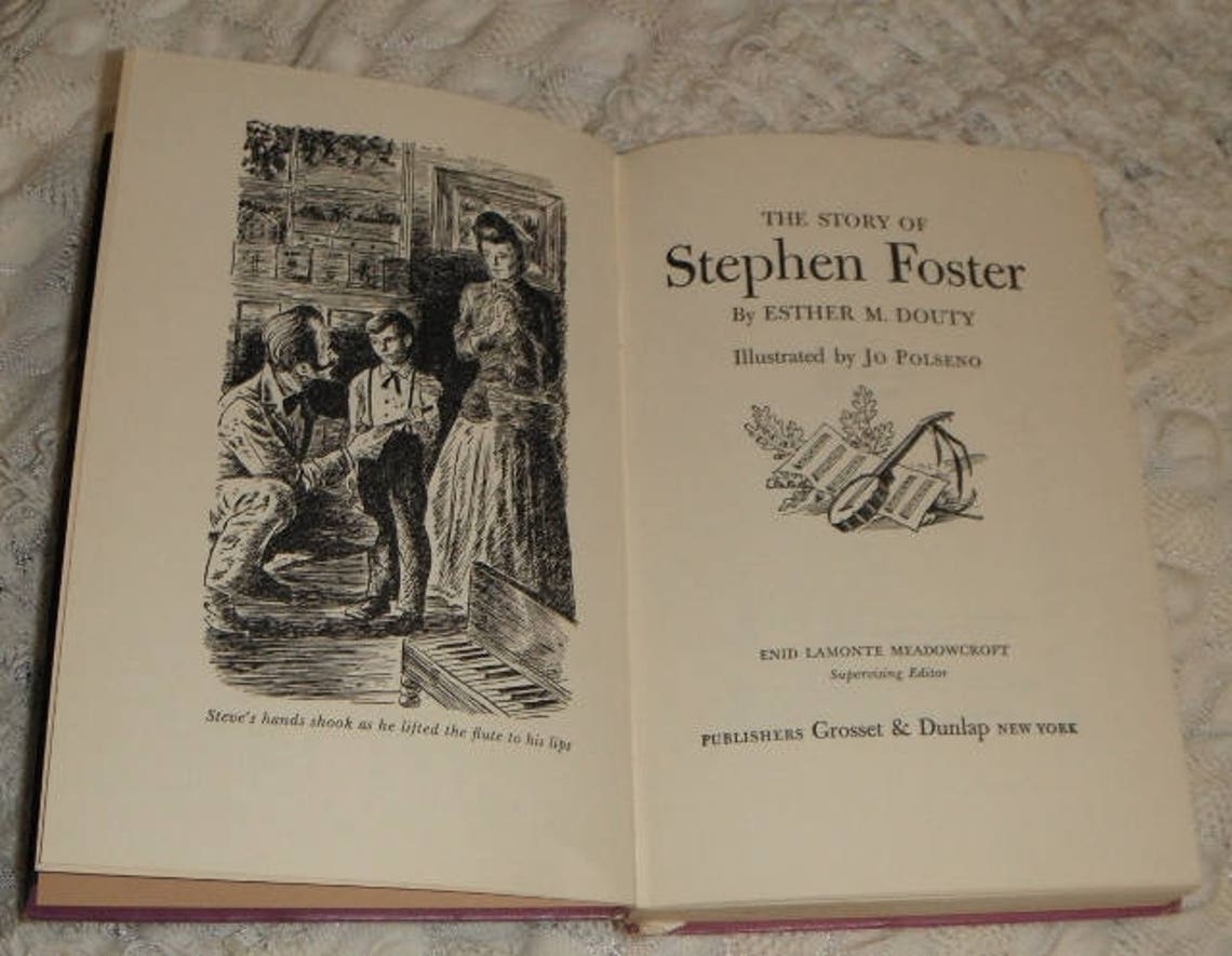 The Story of Stephen Foster by Esther M. Douty Vintage - Etsy