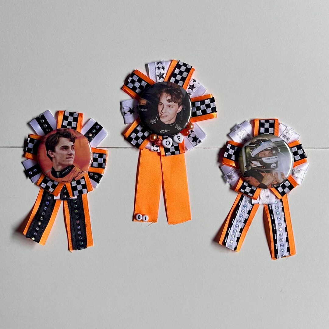 F1 Formula One Rosette Badge Display Bag Decoration Mclaren Oscar ...