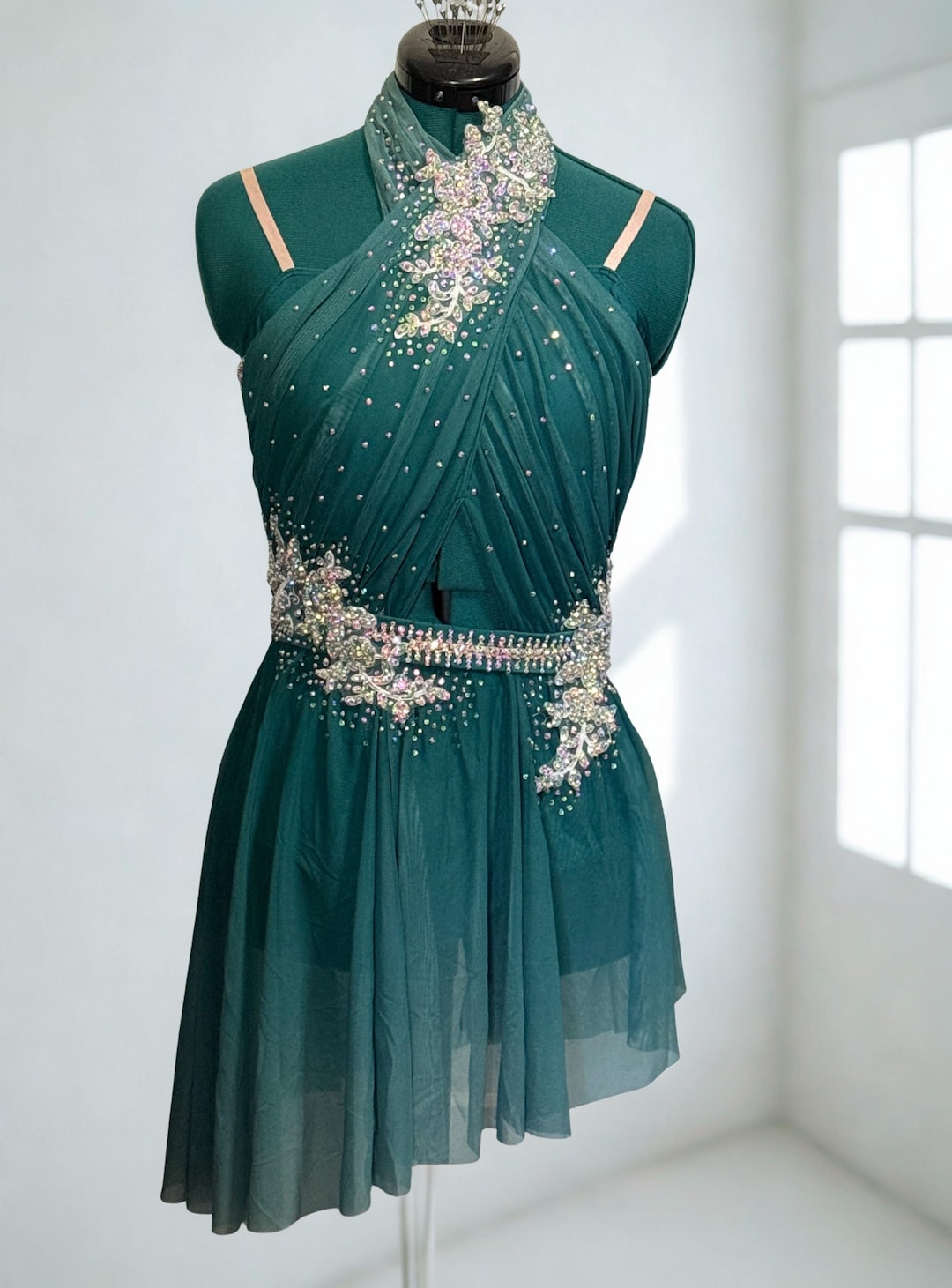 Ready to Ship Custom Rhinestone Lyrical/contemporary Dance Costume ...
