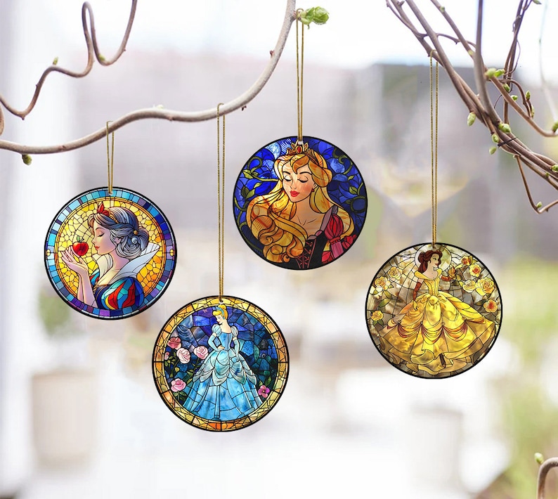 Disney Princess Acrylic Suncatcher, Princess Suncatcher Window Hanging ...
