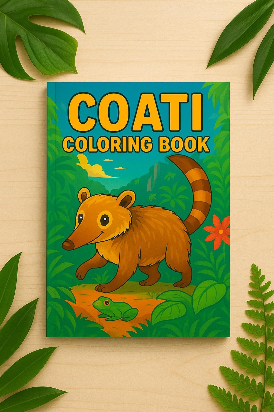 Coati Coloring Book | Rainforest Animals | 50 Coloring Pages for ...