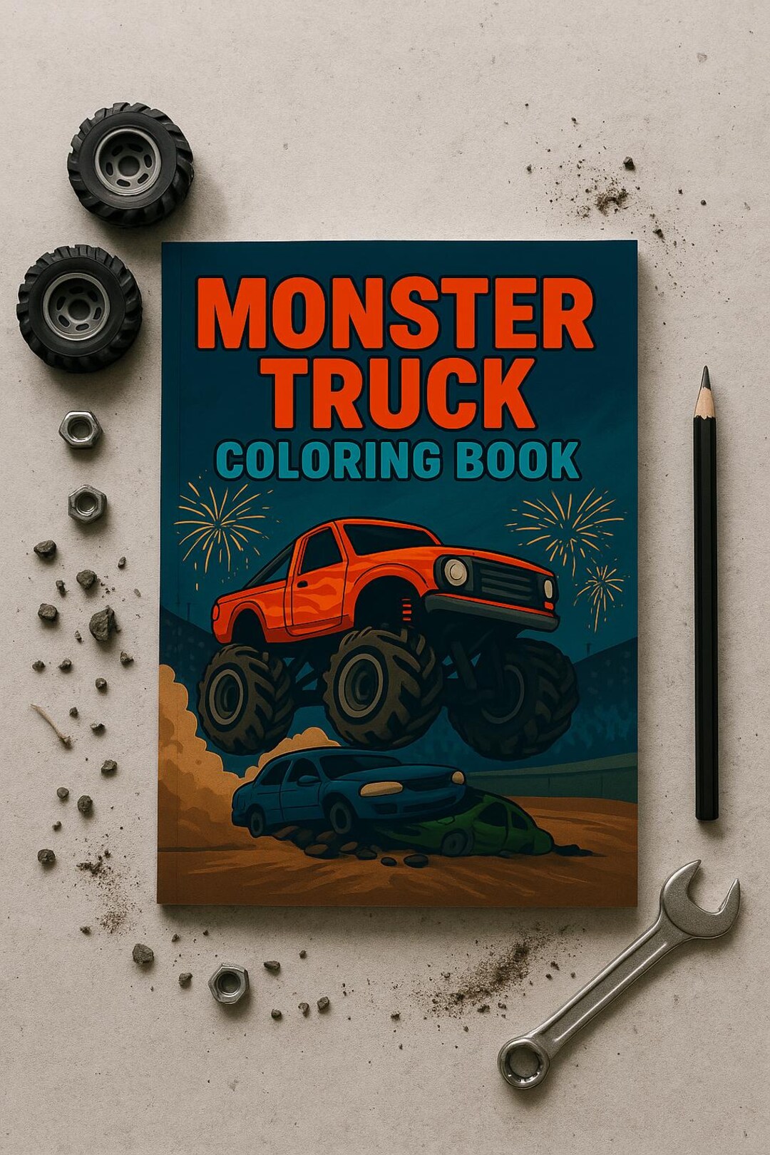 Monster Truck Coloring Book – Cool Trucks, Stunts & Action Scenes ...