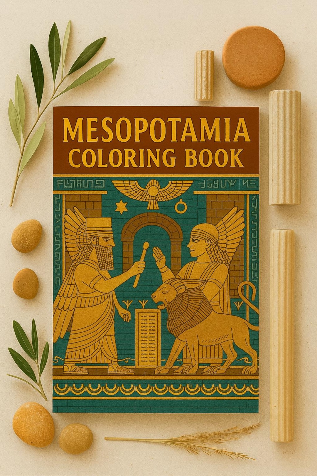 Mesopotamia Coloring Book | Ancient Cultures & Mythologies | Historical ...