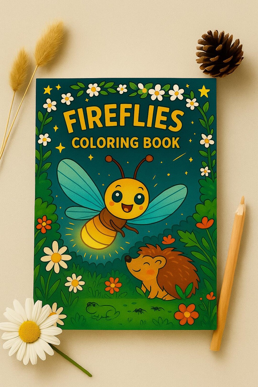 Firefly Coloring Book | Magical Night Scenes to Color | Glowing ...