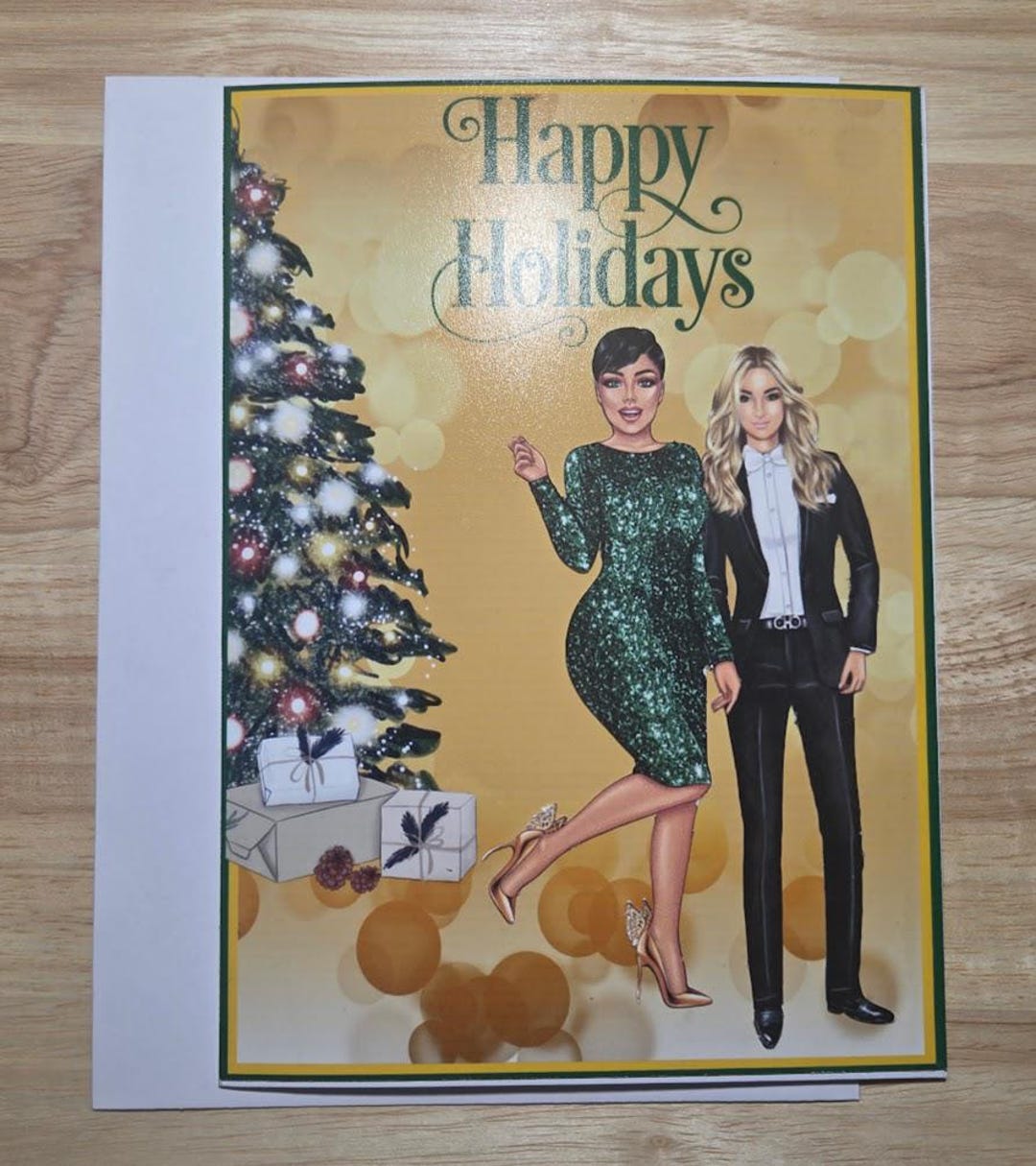 LGBTQ+ Happy Holidays Card - Etsy