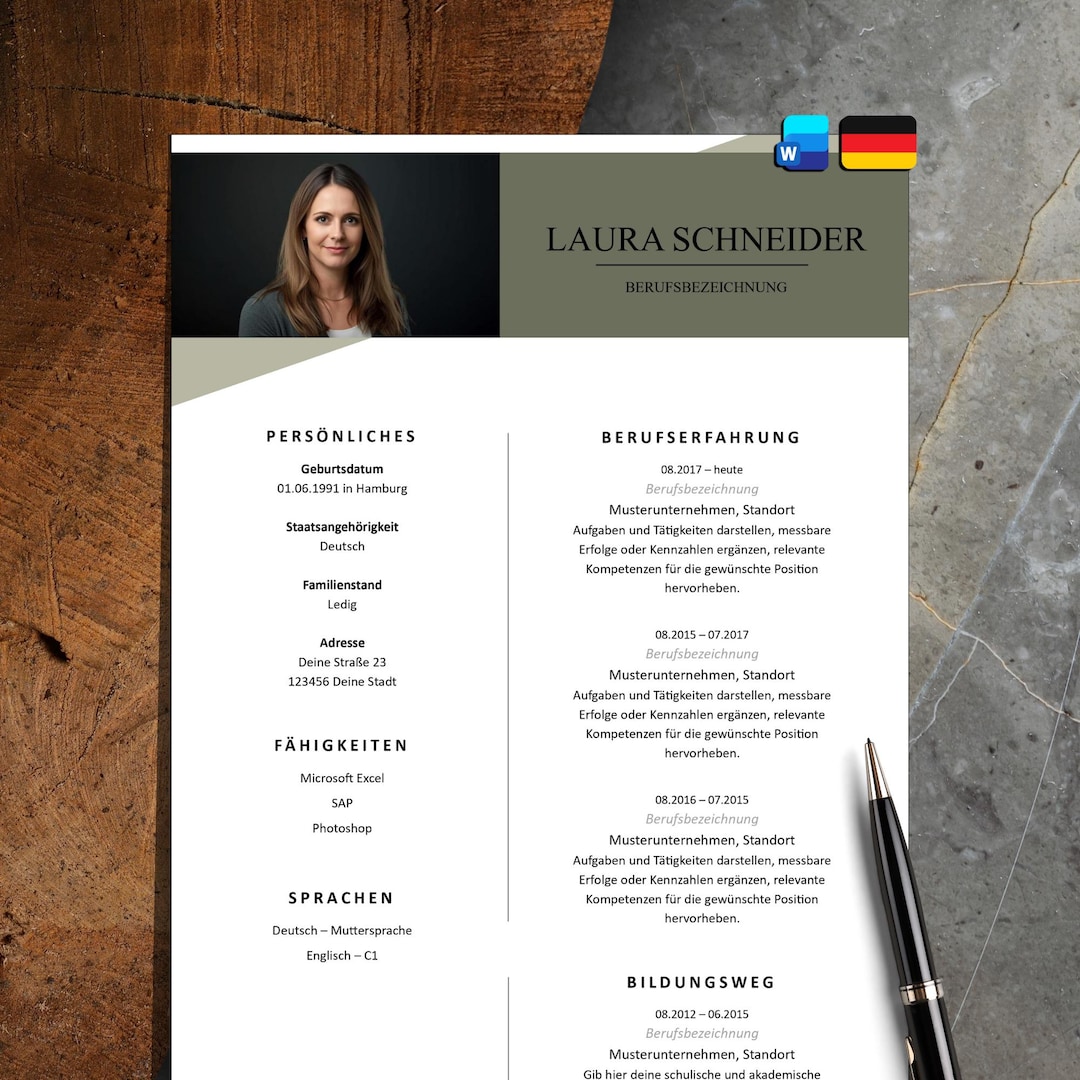 Complete Application Set in Word – CV, Cover Letter & Cover Page Design ...