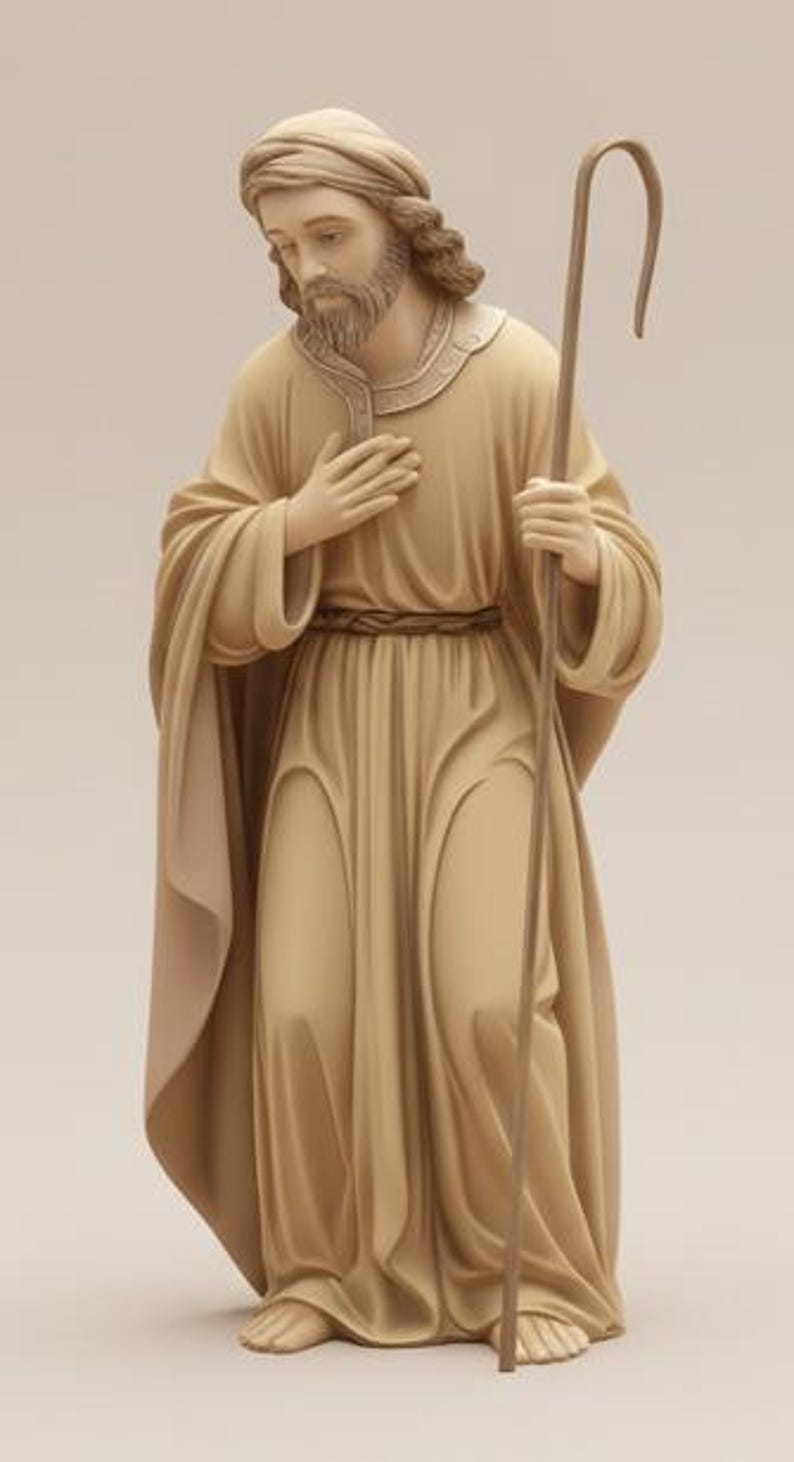 Nativity Scene – 3D Printable STL File Set | Holy Family | Manger Scene ...
