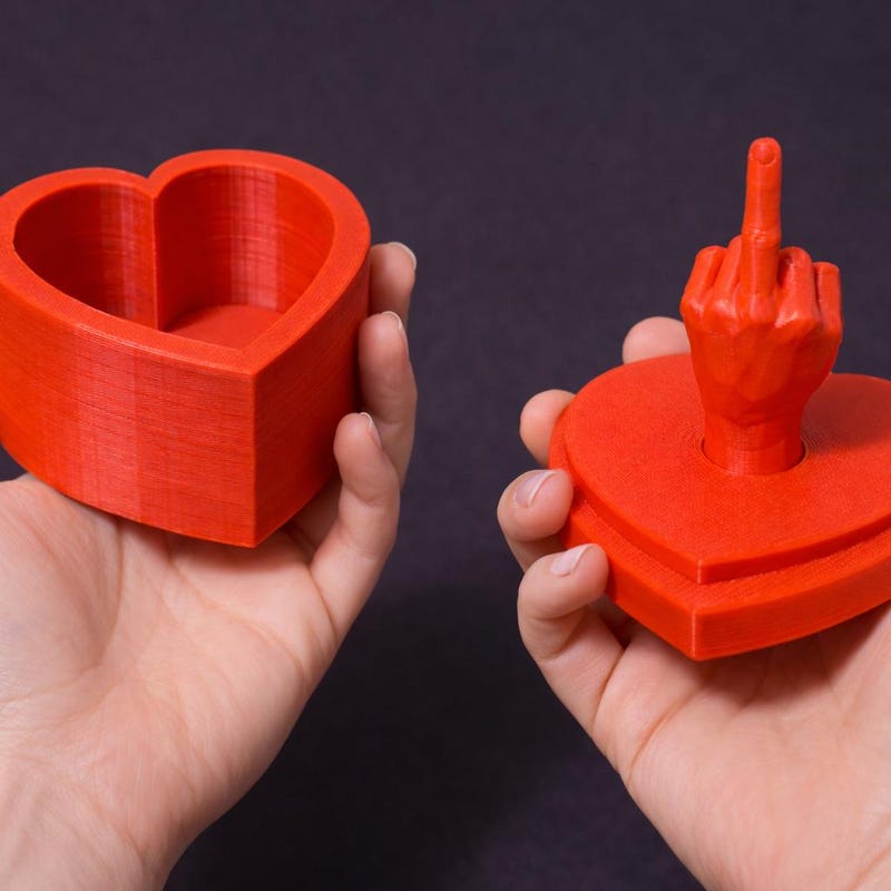 3d printing middle finger heart - Etsy.de