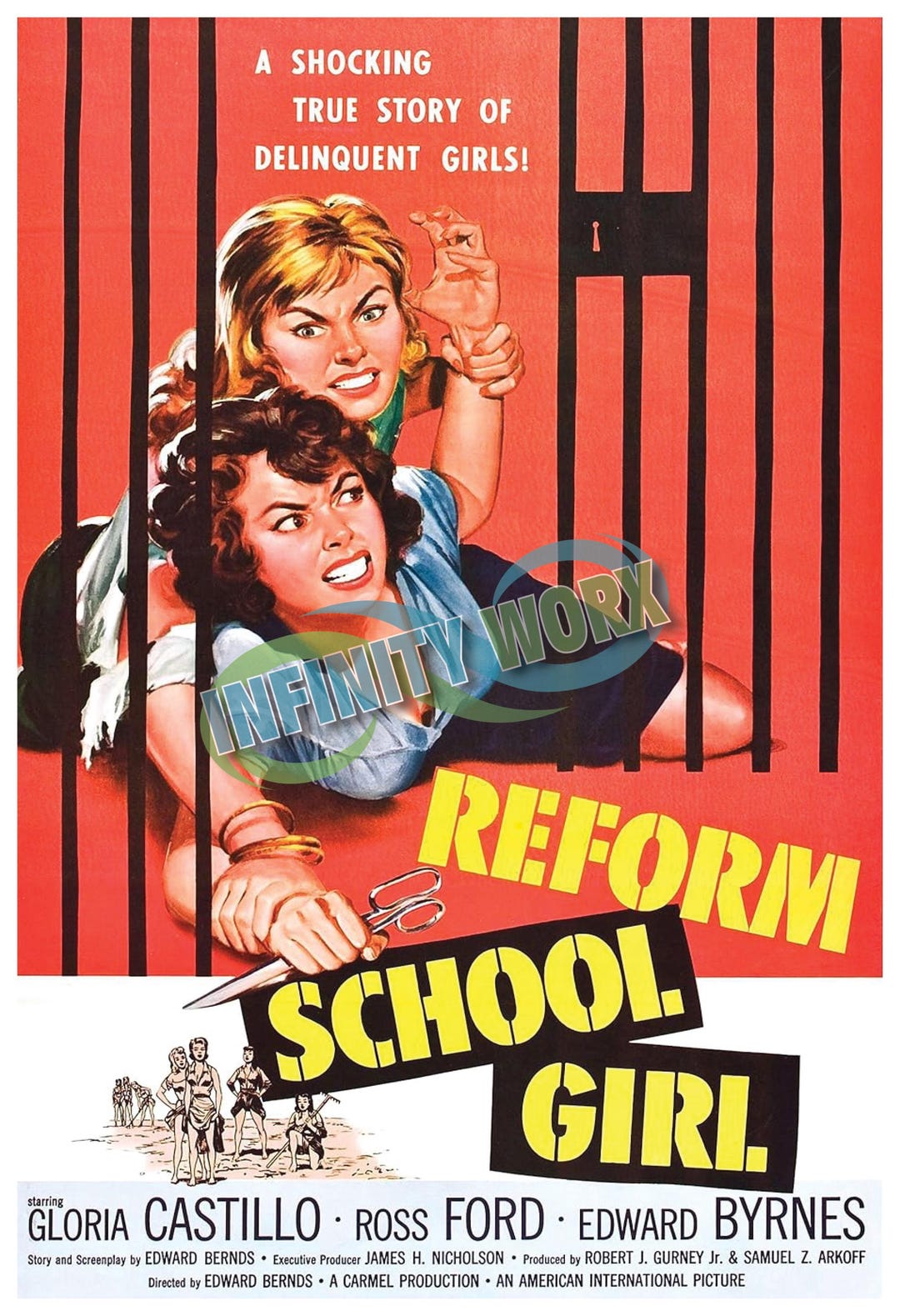 Reform School Girl - B Movie Vintage Poster - Etsy