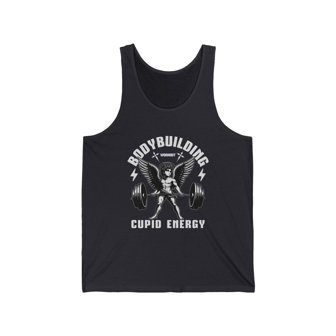 Bodybuilding Cupid Energy Tank, Unisex Workout Fitness Apparel - Etsy
