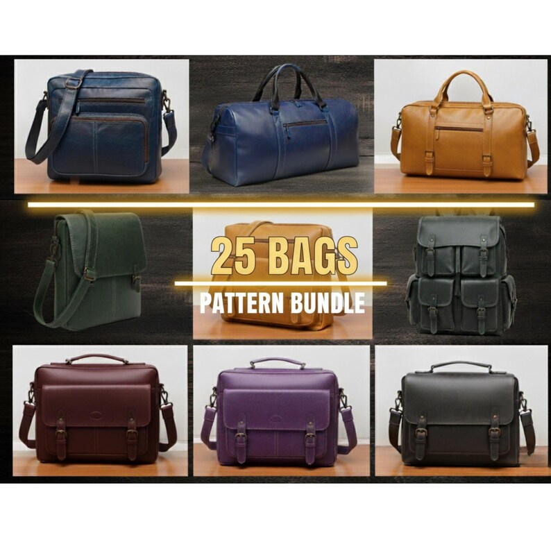 25 Bags Pattern Bundle: the Ultimate Leathercraft Collection - Etsy