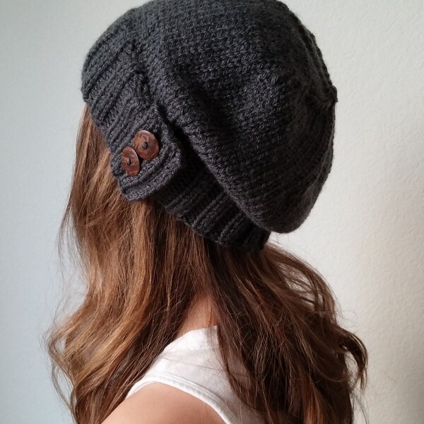 Crochet Button Hat - Etsy
