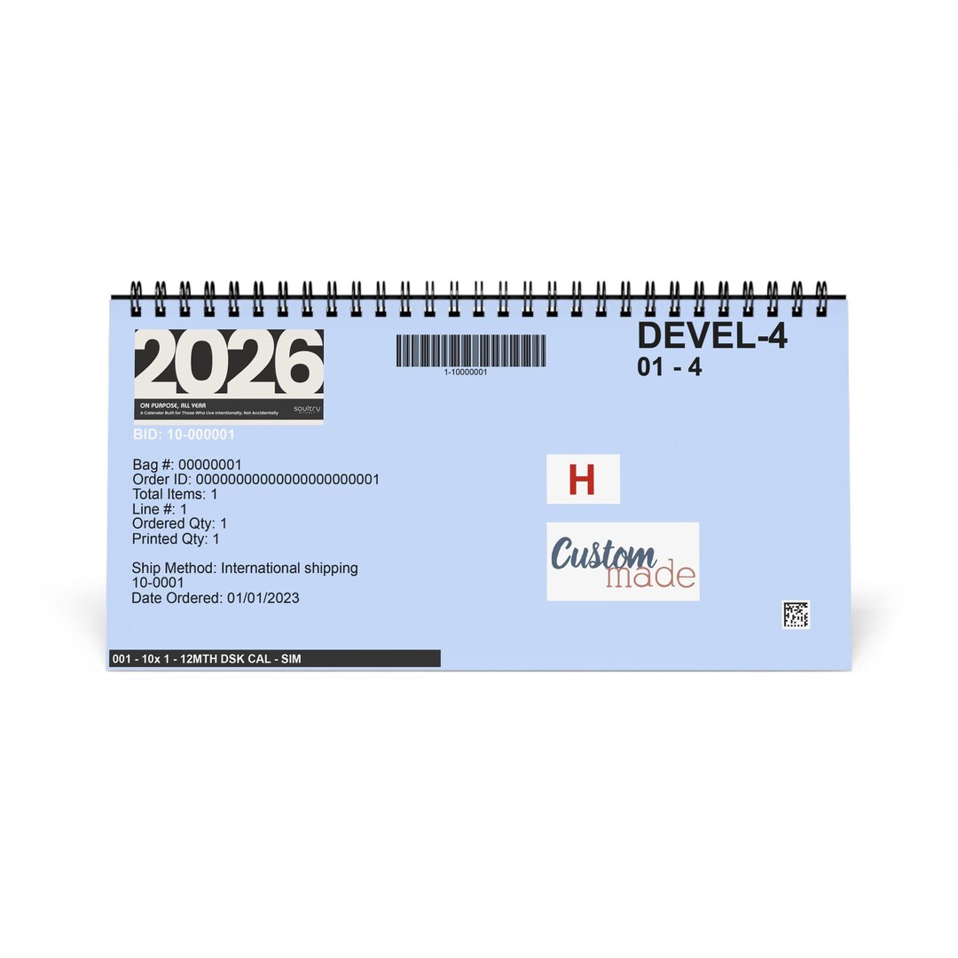 Inspirational Desktop Calendar 2026 - Motivational Quotes & Modern ...