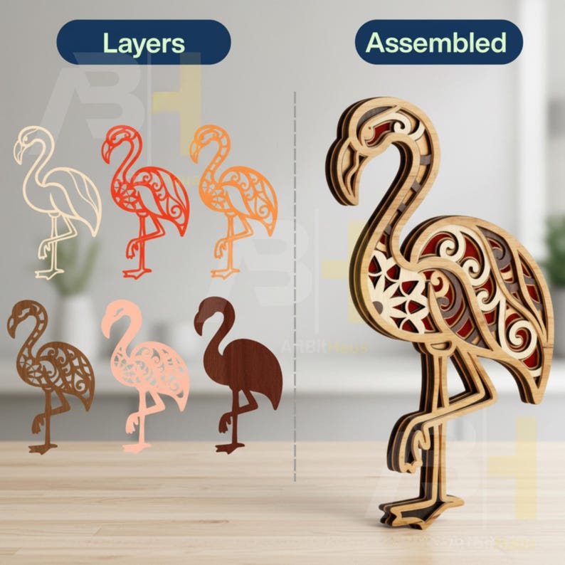 3D Layered Animal Wall Art SVG Bundle | Laser Cut Files (digital ...