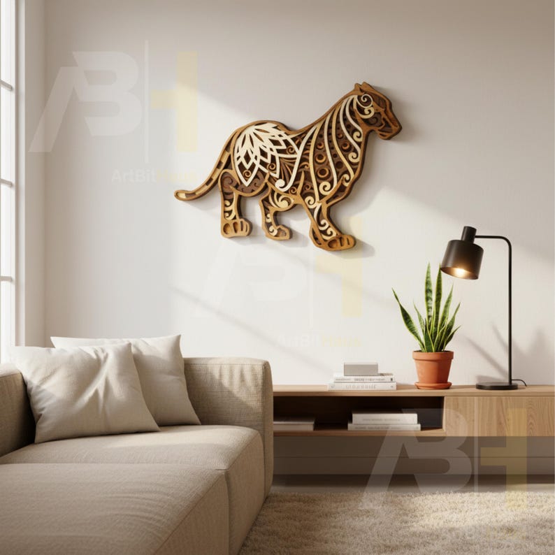 3D Layered Animal Wall Art SVG Bundle | Laser Cut Files (digital ...