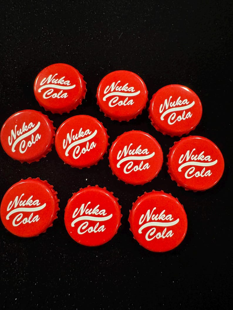Nuka Cola Bottle Caps - Fallout - Lot of 10 - Etsy