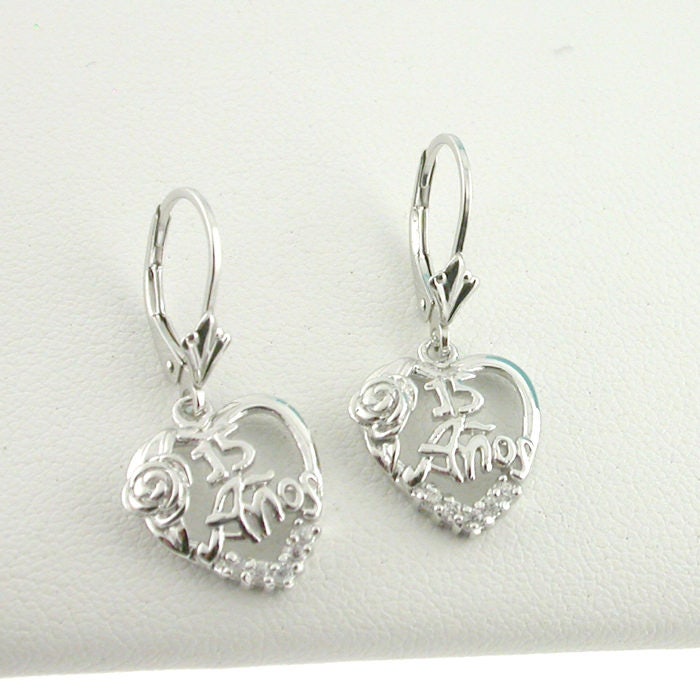 Quinceanera Earring Sterling Silver Mis Quince Birthday Gift - Etsy