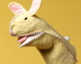 Yellow Hand Puppet - Etsy