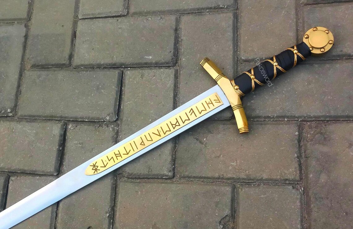 Handmade Merlin Sword: Excalibur Replica, Medieval Viking Sword - Etsy