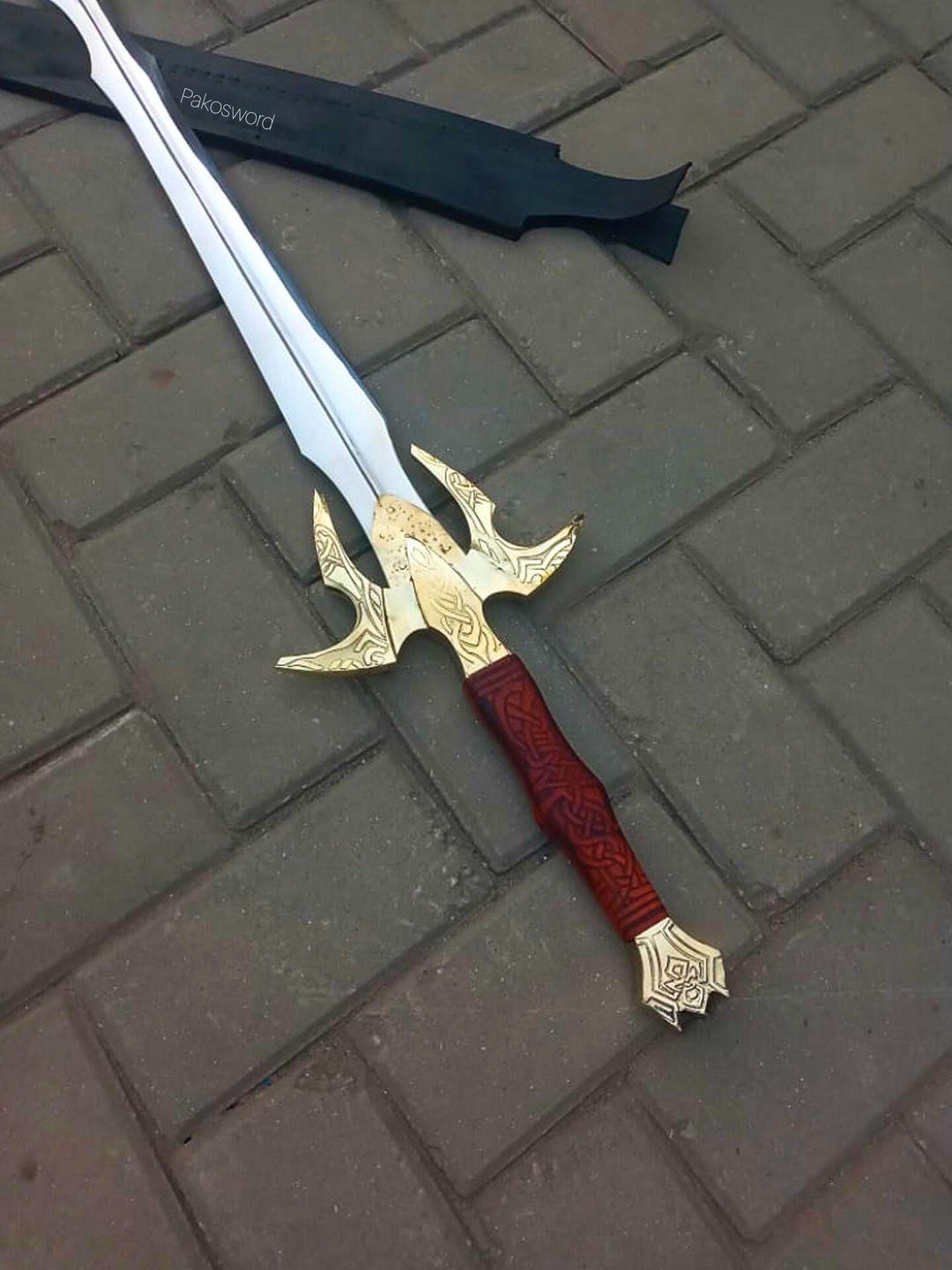 HOFUND HEIMDALL Sword Replica Bifrost Key Thor Ragnarok Stainless Steel ...