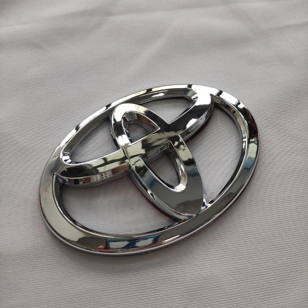 Front Grille Emblem Chrome Badge W/adhesive for 2014-2016 Toyota ...