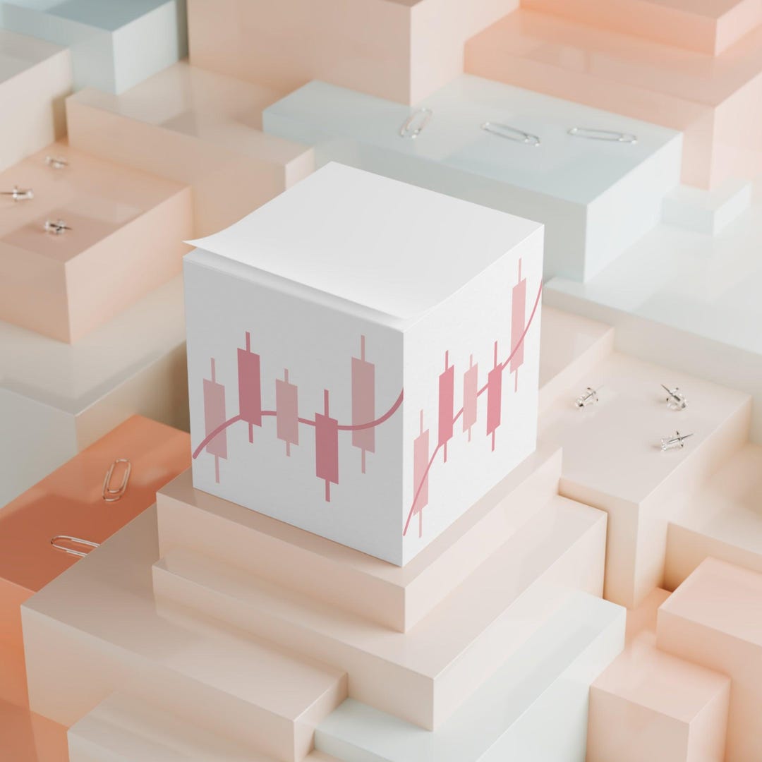 IMA BULL BEAR Candles Drop 01 | Note Cube – Tonal Pink - Etsy
