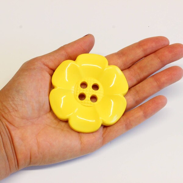 Yellow Giant Buttons - Etsy