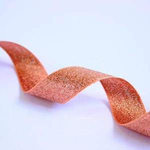 Rose Gold Ribbon Rose Gold Sparkle Ribbon, Rose Gold Metallic Ribbon ...